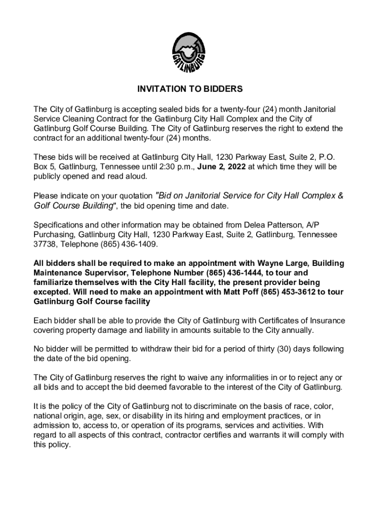 Fillable Online INVITATION TO BIDDERS Please indicate on your quotation ...