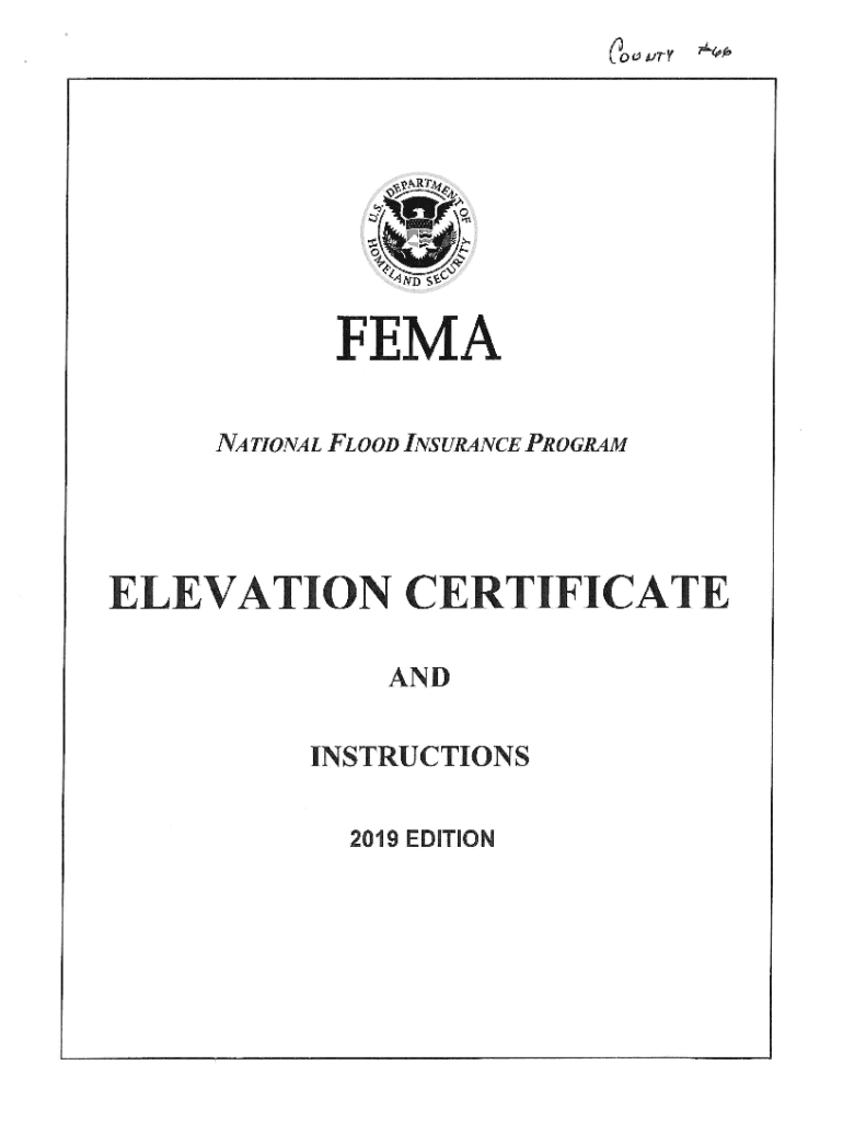 Fillable Online FEMA Form 086-0-33 "Elevation Certificate ...
