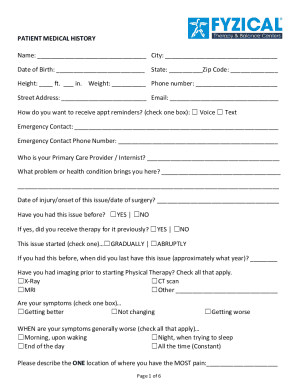 Fillable Online NewLIFE FertilityNew Patient Medical History Form Fax ...