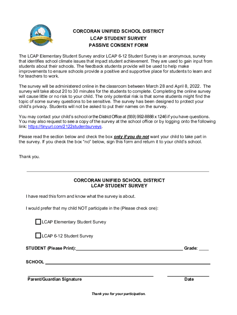 Fillable Online LCAP Passive Consent Form.docx Fax Email Print - pdfFiller