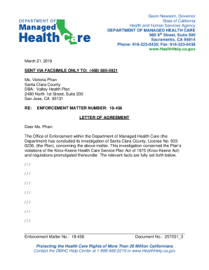 Fillable Online dmhc.ca.govPortals0Gavin Newsom, Governor State of ...