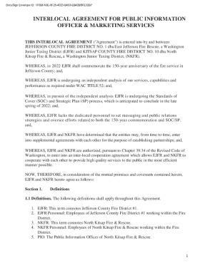 WA Interlocal Agreement For Public Information Officer & Marketing ...