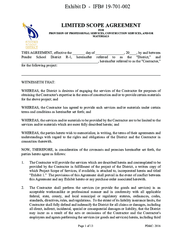 Fillable Online Standard Provisions of Agreement for Professional ...