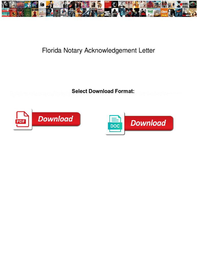 Fillable Online Florida Notary Acknowledgement form Pdf Unique ...