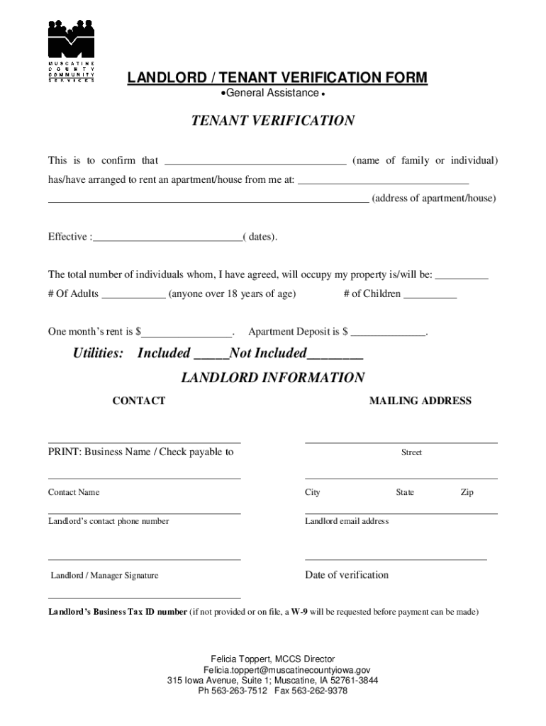 Fillable Online www.sampleforms.comtenant-verification-formFREE 9 ...
