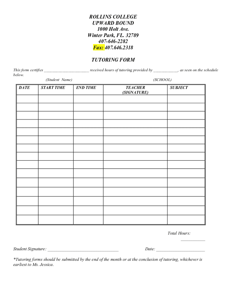 Fillable Online UB-Tutor-Form-20193-20.docx Fax Email Print - pdfFiller