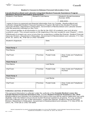 Fillable Online Student Personal information Release Form.pdf - Consent ...
