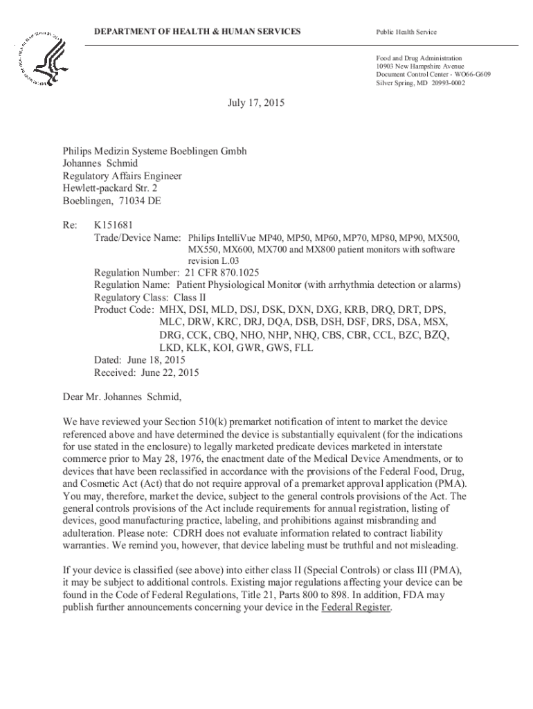 Fillable Online Philips Medizin Systeme Boeblingen Gmbh Johannes Schmid ...