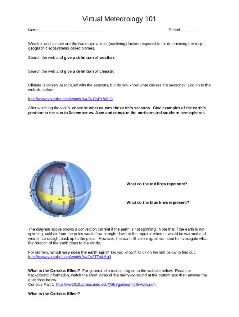 Virtual Meterology Online Lab Worksheet - StudyLib Doc Template | pdfFiller