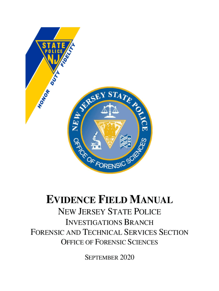 Fillable Online www.njsp.orgEvidenceFieldManual202009Forensic ...