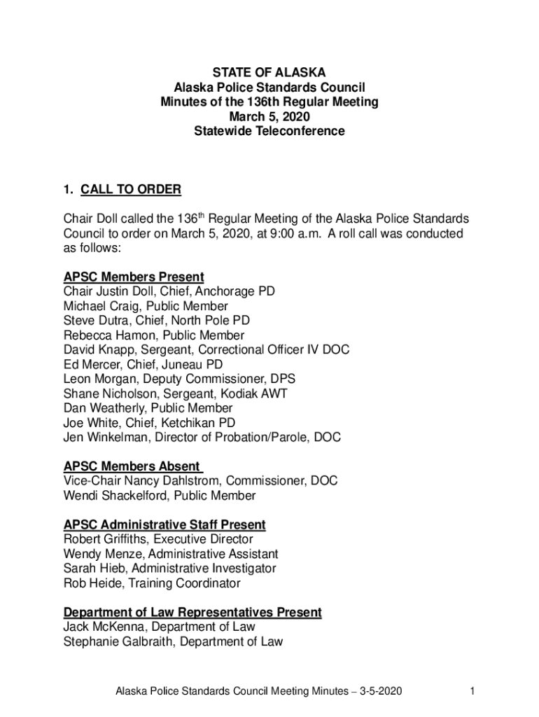 Fillable Online dps alaska Alaska Police Standards Council Fax Email Print - pdfFiller
