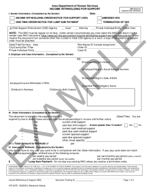 Fillable Online Income Withholding for Support (IWO) Sample Form.pdf ...