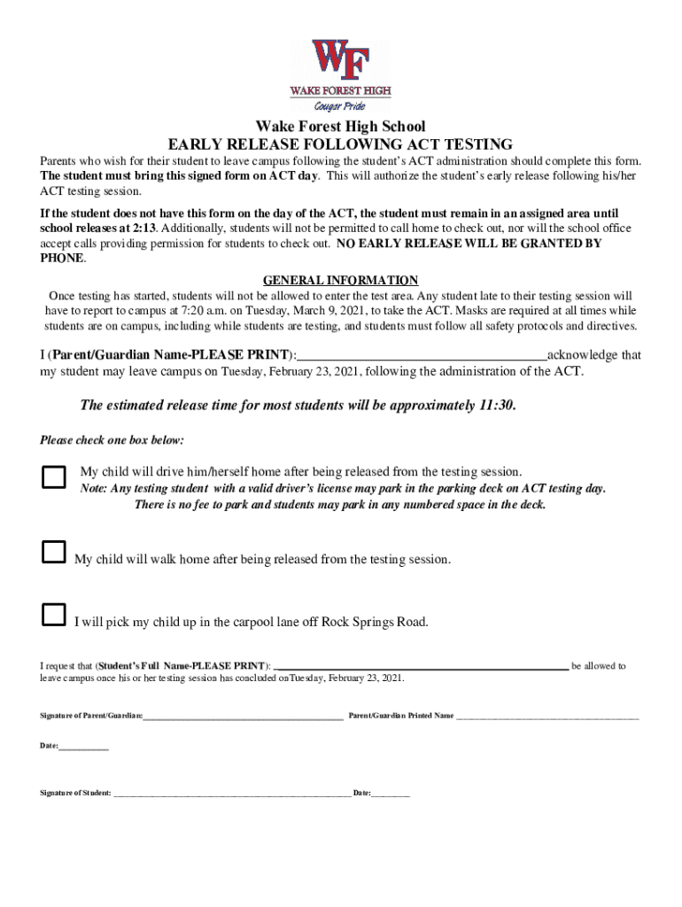 Fillable Online www.wcpss.netPage32681Testing / ACT - Wake County ...