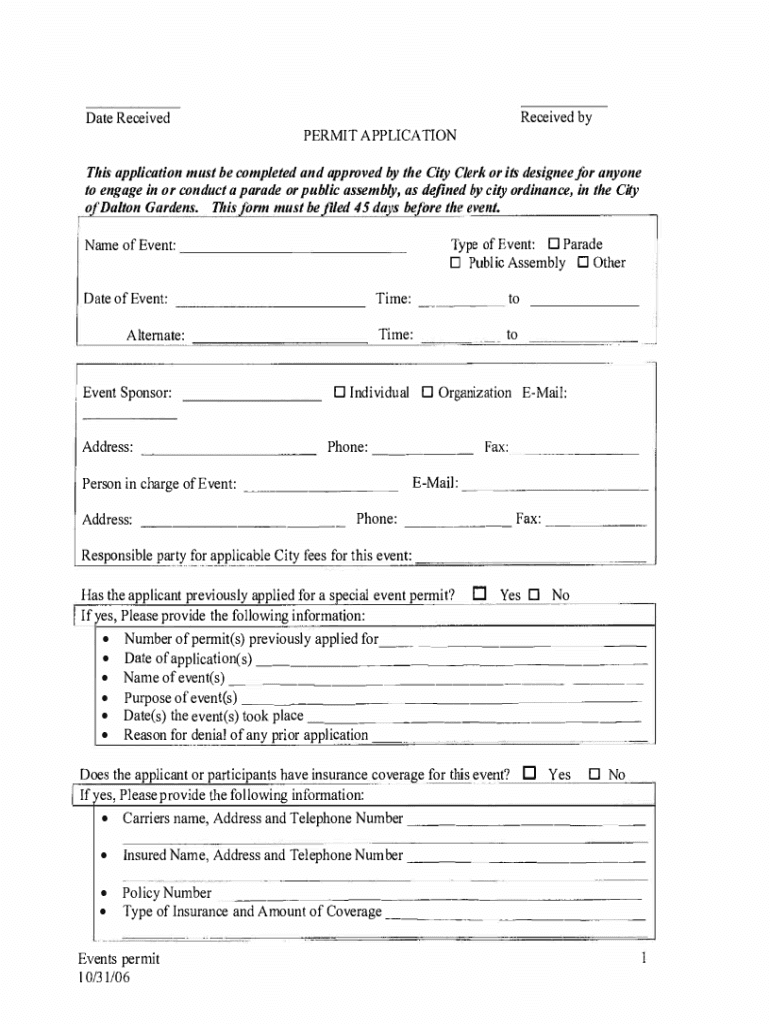 Fillable Online Fill - Free fillable This application must be completed ...