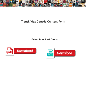 Fillable Online Transit Visa Canada Consent Form. Transit Visa Canada ...