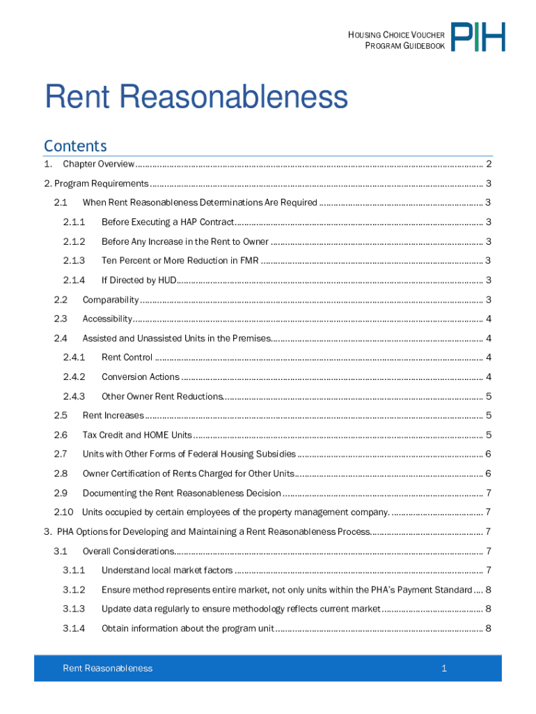 Fillable Online Housing Choice Voucher Program GuidebookHUD.gov / U ...