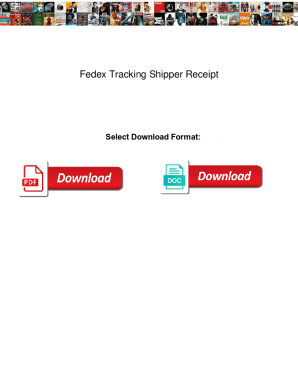 Fillable Online Fedex Tracking Shipper Receipt. Fedex Tracking Shipper ...