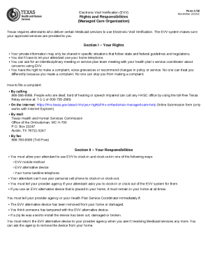 Fillable Online Rights and Responsibilities (Managed Care Organization ...