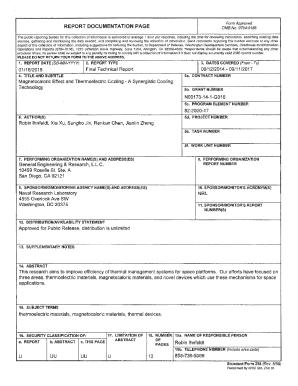 Fillable Online apps.dtic.milstipdfsReport Documentation Page Form ...