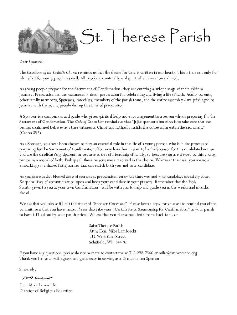 Fillable Online st-therese.ccSt. Therese Parish - Seattle, WA Fax Email ...