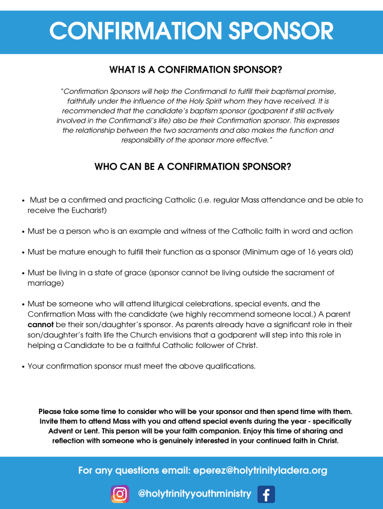 Fillable Online Letter From Sponsor For Confirmation at Sample Letters ...