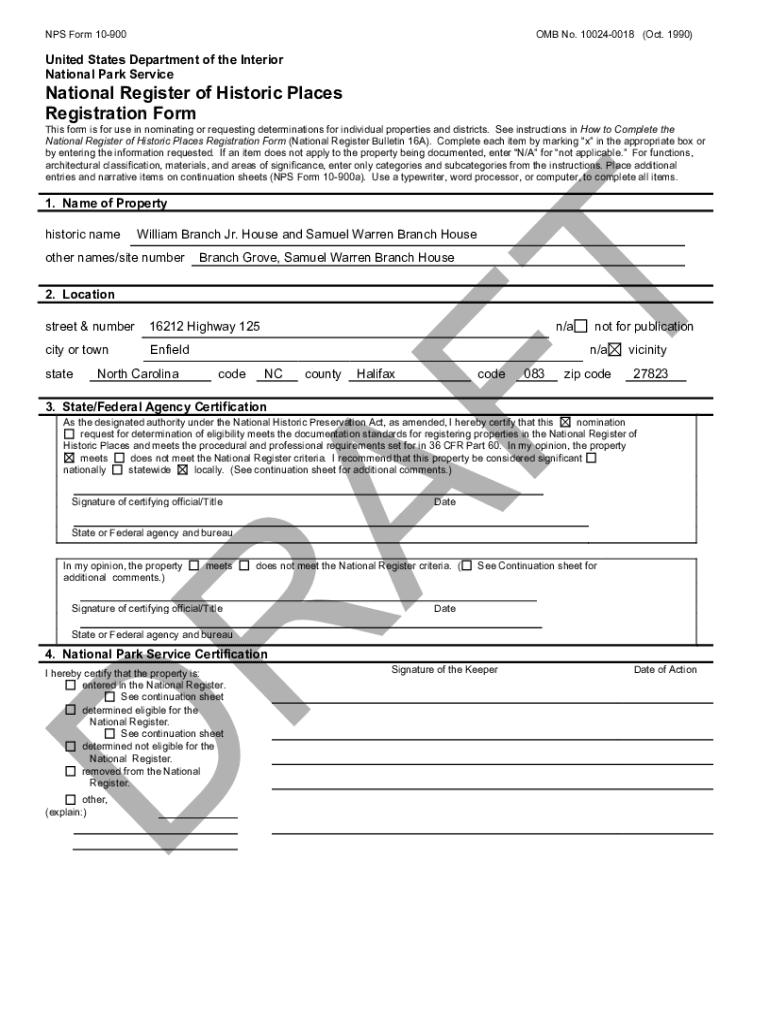 Fillable Online files.nc.gov ncdcr historic-preservation-officeNational ...