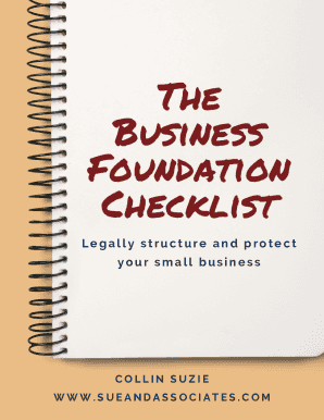 Fillable Online Business Foundation Checklist Fax Email Print - pdfFiller