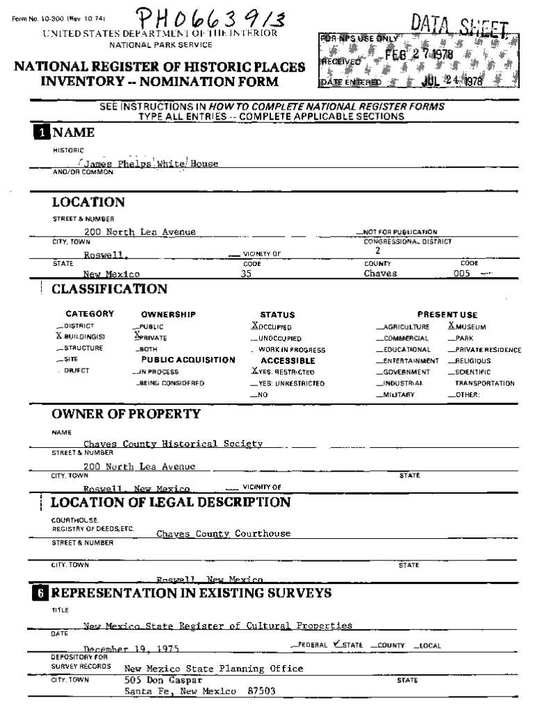 Fillable Online Fillable Online Images for Form No. 10300 (Rev. 1074 ...