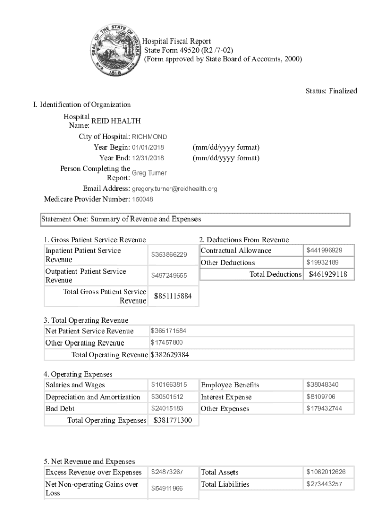 Fillable Online secure.iot.in.govhealthfilesHospital Fiscal Report ...