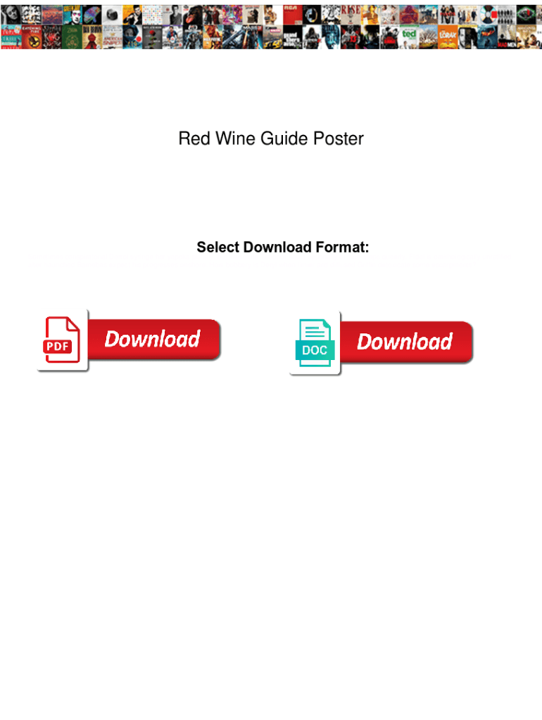 Fillable Online Red Wine Guide Poster. Red Wine Guide Poster minivan ...