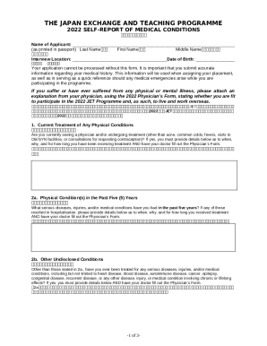 THE 2022 JAPAN EXCHANGE AND TEACHING (JET) PROGRAMME APPLICATION ...