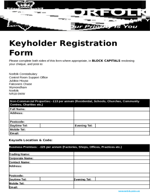 Intruder Alarm Keyholder Registration - East Herts District Council Doc ...
