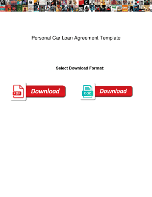 Fillable Online 3+ Car Loan Agreement Templates in Google DocsWordHow ...