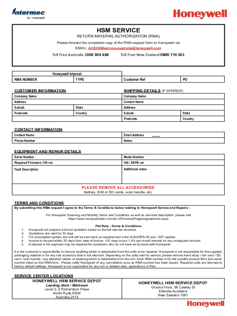 Fillable Online docest.comrma-request-return-formRMA Request & Return Form - Docest Fax Email ...