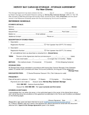 Fillable Online www.lawinsider.comclausehervey-bay-caravanHervey Bay ...