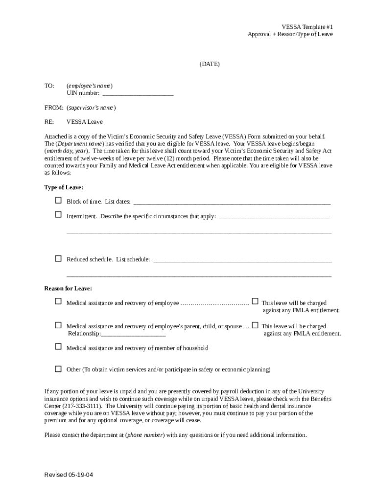 Online shr illinois VESSA Template #1 - shr illinois Fax Email ... Doc Template | pdfFiller