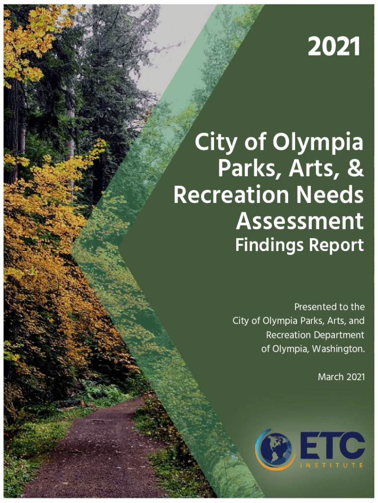 Fillable Online Parks and Recreation Report Templates Fax Email Print ...