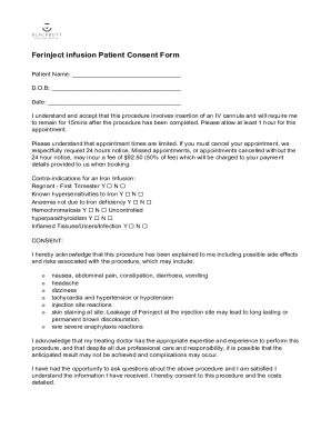 Fillable Online Informed Consent - StatPearls - NCBI BookshelfIron ...