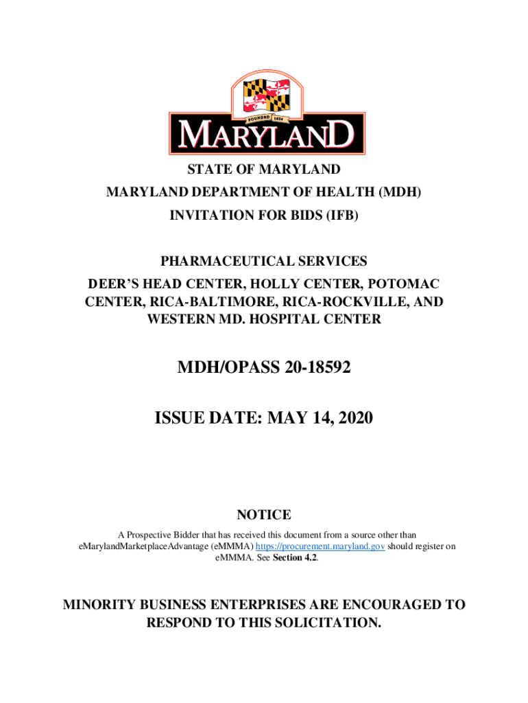 Fillable Online test-health.maryland.govprocumntDocumentsSTATE OF ...