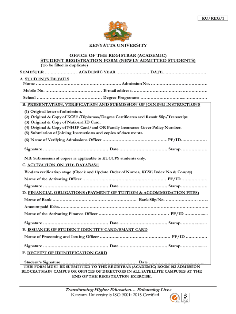 Fillable Online registrar.ku.eduformsRegistrar FormsOffice of the University Registrar Fax Email ...
