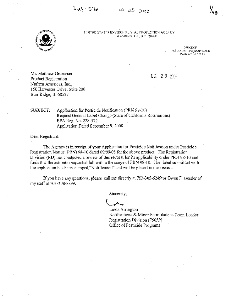 Fillable Online U.S. EPA, Pesticide Product Label, NUPRID 2SC SOIL ...