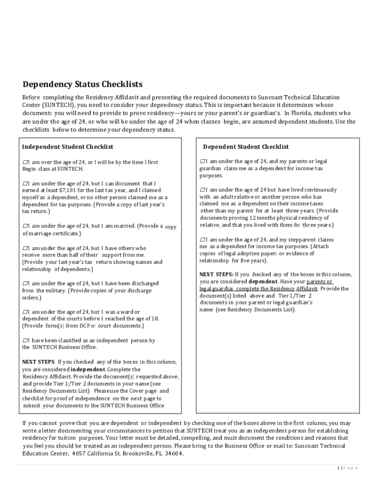 Fillable Online sunteched.edupdfResidency-FormBefore completing the ...