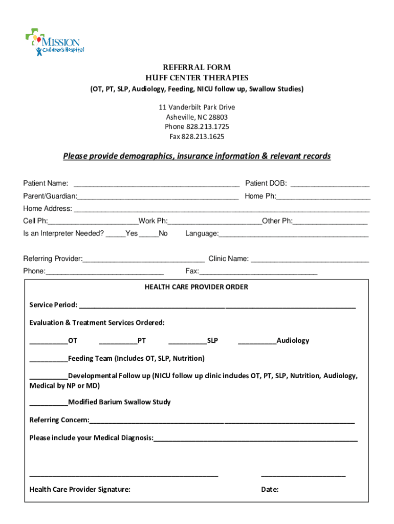 Fillable Online www.rrmc.orgappfilesOutpatient Rehabilitation Services ...