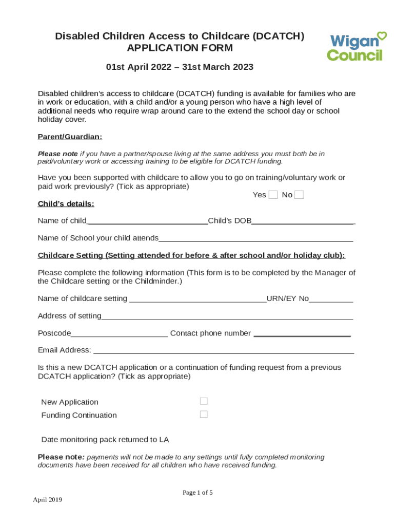 (PDF) Disabled Children's Access to Childcare (DCATCH): A Qualitative ...