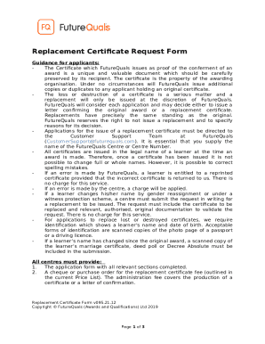 Replacement Certificate Request - doczz.net Doc Template | pdfFiller