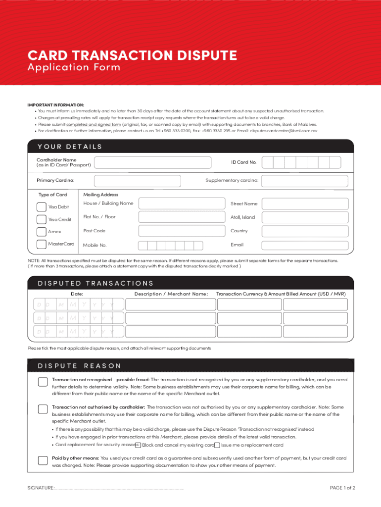 Fillable Online Dispute Application Form Fax Email Print - pdfFiller