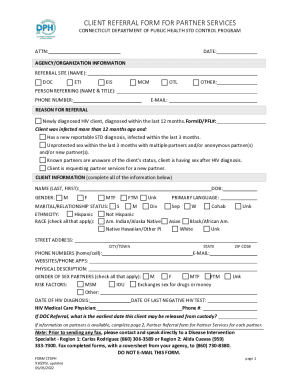 Fillable Online authoring-stage.ct.egov.com-mediaPARTNER REFERRAL FORM FOR PARTNER SERVICES Fax ...