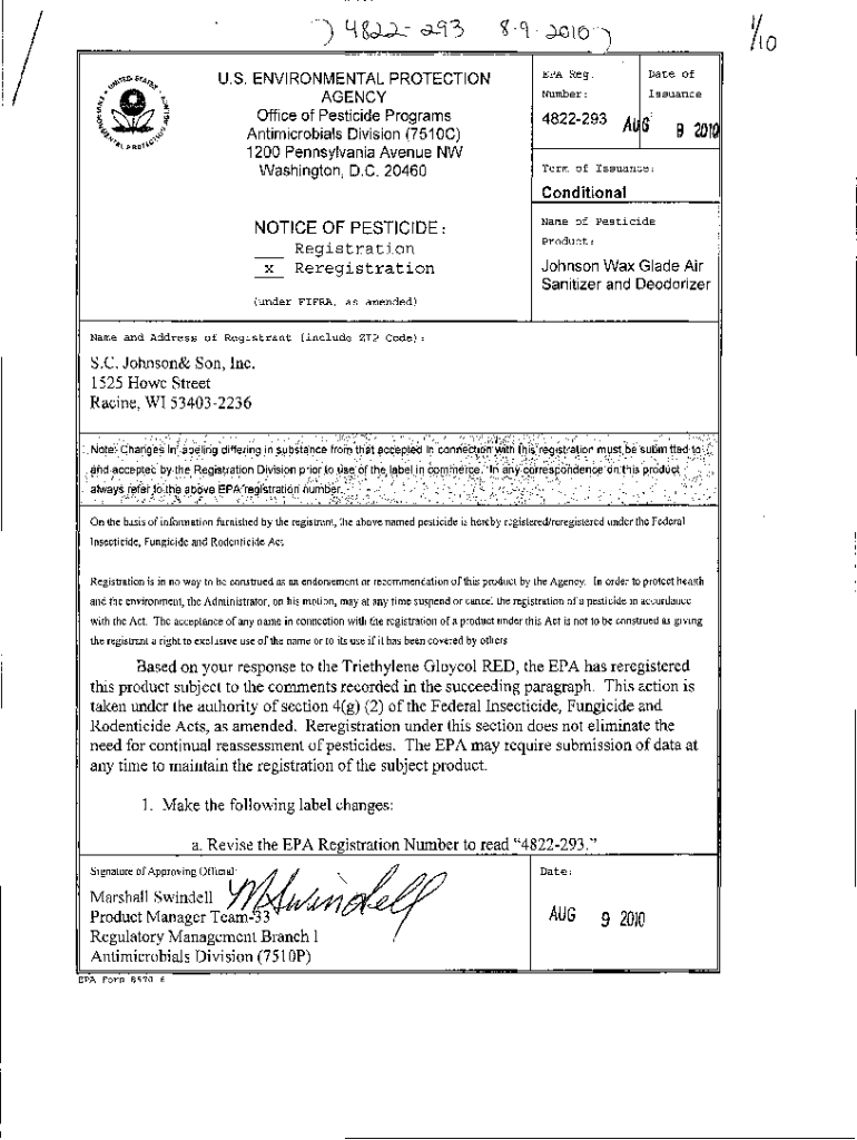 Fillable Online www.epa.govpesticide-registrationpesticidePesticide ...