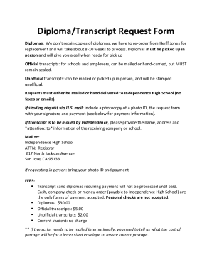 Fillable Online Transcript-Diploma-Request-Form (1).pdf - TRANSCRIPT ...
