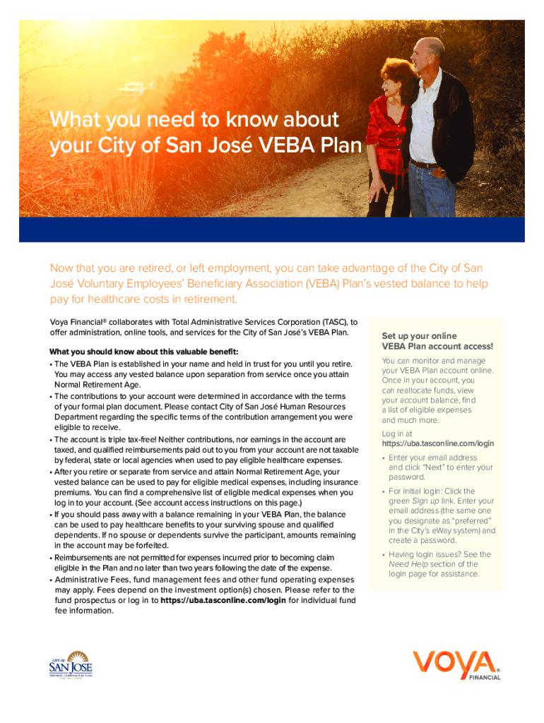 Fillable Online What you need to know about your City of San Jos VEBA ...